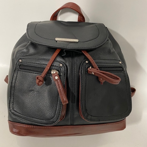 Stone & Co. | Bags | Stone Mountain Co Talia Leather Backpack Blktan ...